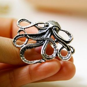 Handmade | Jewelry | Massive Octopus Ring Silver 0 Handmade | Poshmark
